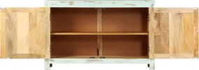 Příborník světle modrý 110x35x70 cm masivní mangovníkové dřevo 247763