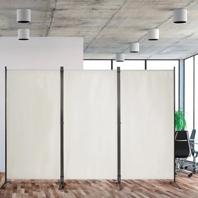 Costway 3 panelová dělicí příčka s nastavitelnými podložkami a pevnými panty