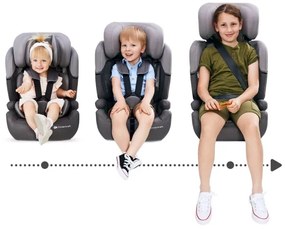 KINDERKRAFT - Autosedačka COMFORT UP i-Size (76-150 cm) světle šedá