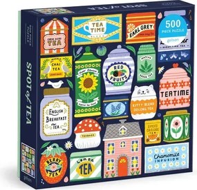 GALISON Čtvercové puzzle Sbírka čajů / 500 dílků / 51 × 51 cm