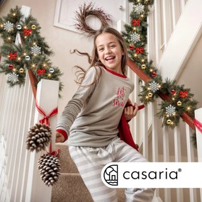Vánoční girlanda sada 2 ks 10m vnitřní/venkovní zdobený