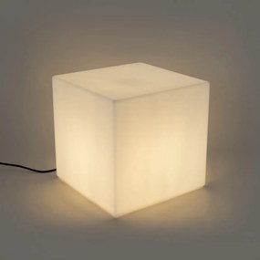 Moderní venkovní lampa bílá 38 cm čtvercová IP44 - Nura
