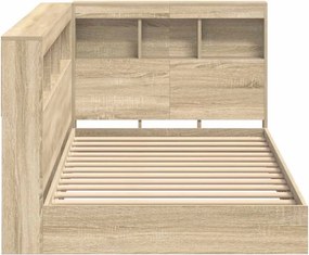 Knihovna postel s čelo Sonoma dub 75 x 190 cm Kompozitní dřevo 3335755