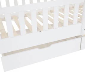 Montessori patrová postel 90x200, bílá, VENITA TYP 2 Kondela 0000396841