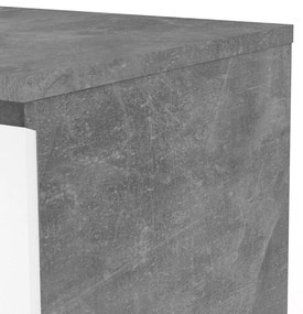NEW:Komoda Simple 234 beton/bílý lesk
