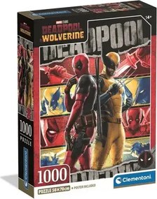 CLEMENTONI Puzzle Marvel: Deadpool  Wolverine / 1000 dílků / od 14 let