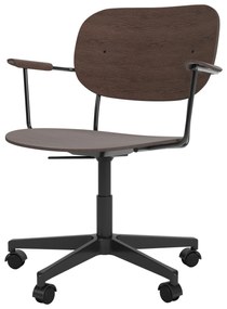 AUDO (MENU) Kancelářská židle Co Task Chair s područkami, Black / Dark Oak