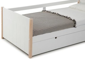 Bílá lakovaná dětská postel Marckeric Kiara 90 x 190 cm