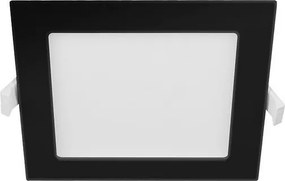 LED podhledové svítidlo Panlux DOWNLIGHT CCT SQUARE IP44 12W černá PN22400014