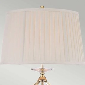 Elstead AG-TL-POL-BRASS - Stolní lampa AEGEAN 1xE27/60W/230V zlatá