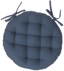 Podsedák na židli, kulatý, O 38 cm, tmavě modrý