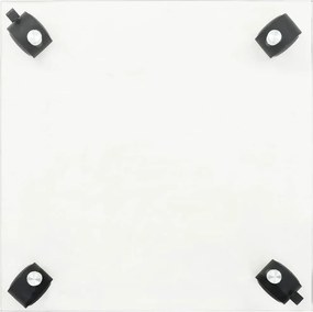 Vozíky pod květináče z tvrzeného skla 2 ks čtvercové 35 x 35 cm 245690