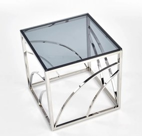Konferenční stolek UNIVERSE KWADRAT (Stříbrná / Modrá)