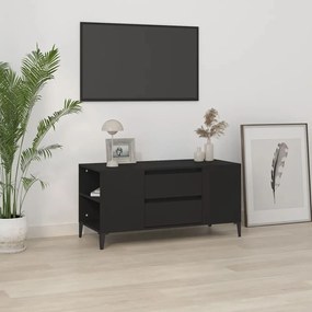 TV skříňka černá 102x44,5x50 cm kompozitní dřevo