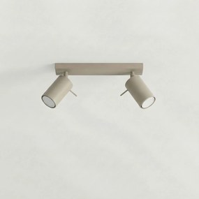 Sollux Lighting Stropní svítidlo RING 2 šedobéžové