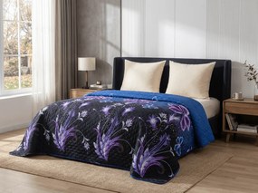 Přehoz na postel VIOLET BUTTERFLY, tmavě modrý Rozměr: 170 x 210 cm