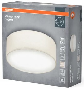 Osram - Stropní svítidlo ORBIS PARIS 1xE27/25W/230V pr. 30 cm krémová