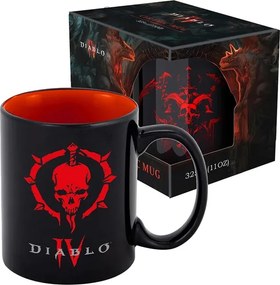 Keramický hrnek Diablo IV - Necromancer Sigil 330 ml (dárkové balení) Vícebarevná