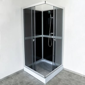 BPS-koupelny Sprchový box WSH309A GREY 80x80