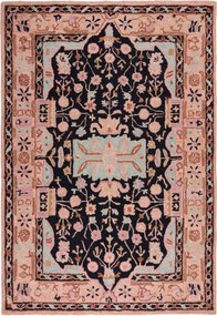 200x290 Kusový koberec Wool Loop Blossom Pink/Black