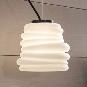 Karman Bibendum LED závěsné světlo, Ø 15 cm, bílá