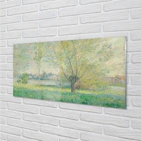 Obraz na skle Art namalovaný louka 100x50 cm