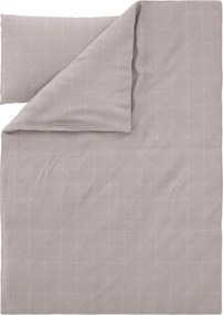 Livarno® Ložní povlečení z mikrovláknitého saténu, 140 x 200 cm, 70 x 90 cm (geometrie/béžová)