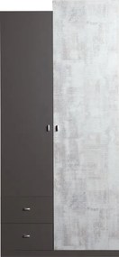 Šatní skříň Tablo TA3 Zvolte barevné provedení: bílá - grafit - atlantic