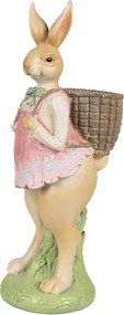Dekorace králičí slečna s nůší - 11*11*31 cm