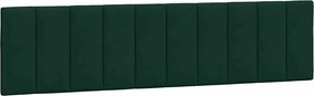 Postel s matrací Hanko tmavě zelená 200 x 200 cm samet 3208619