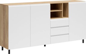 XXXLutz ŠIROKÁ KOMODA, bílá, barvy dubu, 180/90/39,9 cm Carryhome - Online Only obývací stěny - 002427032204