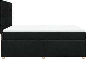 Box spring postel s matrací černá 140 x 190 cm textil 3291277