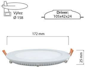 LED podhledové svítidlo McLED TORO R15 TR172-15W2700K-W-EN teplá bílá ML-412.013.33.0