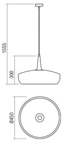 Redo 01-1615 - Lustr na lanku AGADIR 1xE27/42W/230V