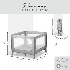 Hauck Ohrádka Sleep n Play SQ nordic grey