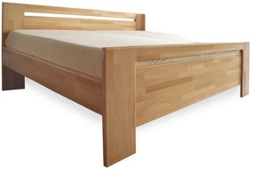 Oak´s Dubová postel Grandioso Plus 4 cm masiv dub cink - 140x200 cm