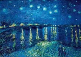 BLUEBIRD Puzzle Hvězdná noc nad Rhônou / 1000 dílků