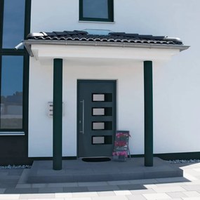 Vchodové dveře antracitové 110 x 210 cm hliník a PVC,  3157073