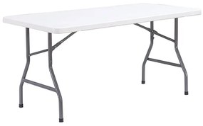 TENTino Skládací stůl 152x76 cm CELÝ, bílý, STL152C