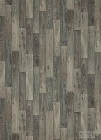 Breno PVC BLACKTEX Fumed Oak 966M – tmavě šedé dřevo, šíře 400 cm