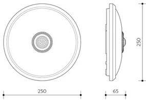 Svítidlo LEDMED EMMA 12W LM31300006 neutrální bílá 4000K s pohybovým čidlem