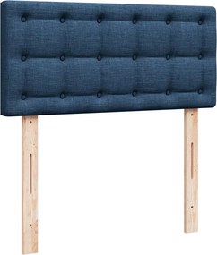 Box spring postel s matrací modrá 100 x 200 cm textil 3288119