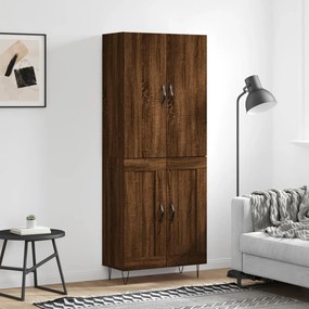 vidaXL Skříň highboard 69,5 x 34 x 180 cm kompozitní dřevo [3198079] Barva: hnědý dub