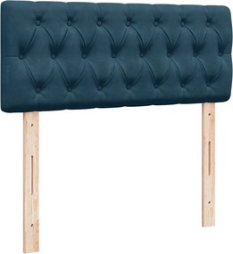 Box spring postel s matrací tmavě modrá 120x190 cm samet 3286268