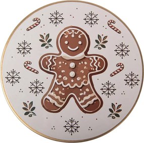 Plastový podnos na dort s perníčkem Gingerbread Magic - Ø 22*10 cm