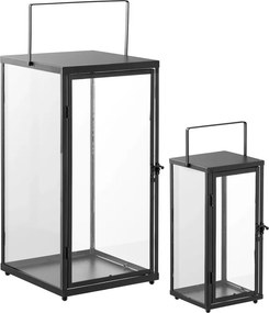 Skleněná lucerna 2 ks (výška 50 cm) Ibra – House Nordic
