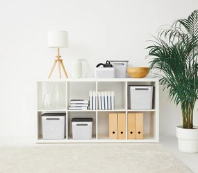 Rotho Úložný box s víkem a s madly BRISEN 7l, 26x18x21cm, bílý