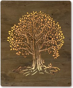 Li-Go "Lípa" světelný obraz 230V 90x110 cm provedení povrchu: bříza