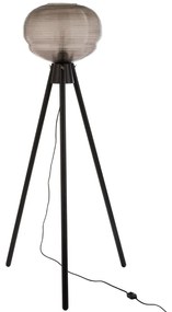 Kouřově šedá skleněná stojací lampa J-line Flopo 148 cm