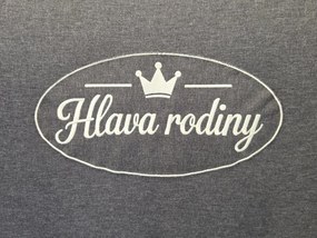 Křeslo ušák  "Hlava rodiny" VISBY – masiv, látka, šedá Kupžidle